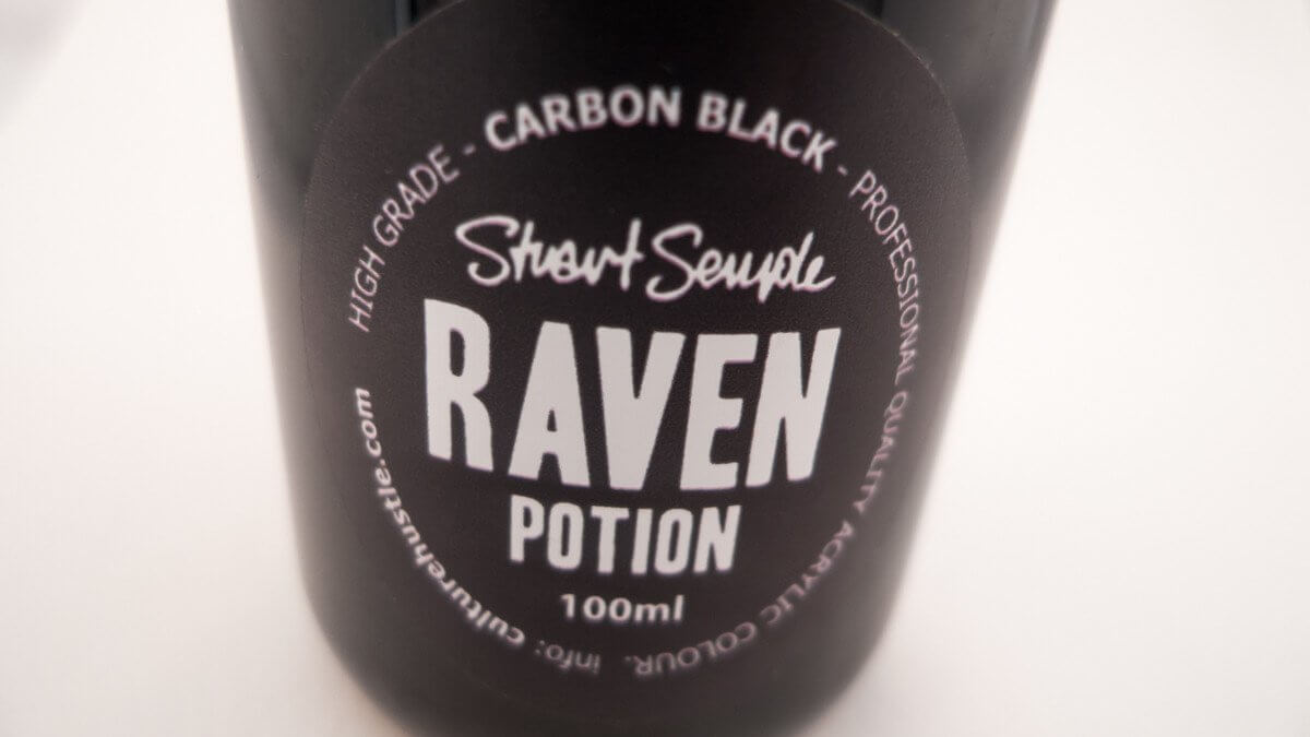RAVEN - carbon black, high grade professional acrylic paint, by Stuart ...